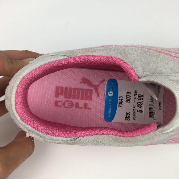 Puma | Shoes | Puma Cell Pink And Cream Slipon Gym Shoes | Poshmark